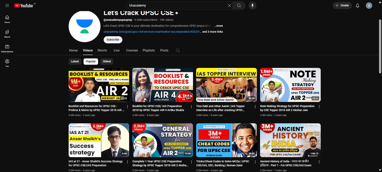 Top Educational YouTube Channels in India