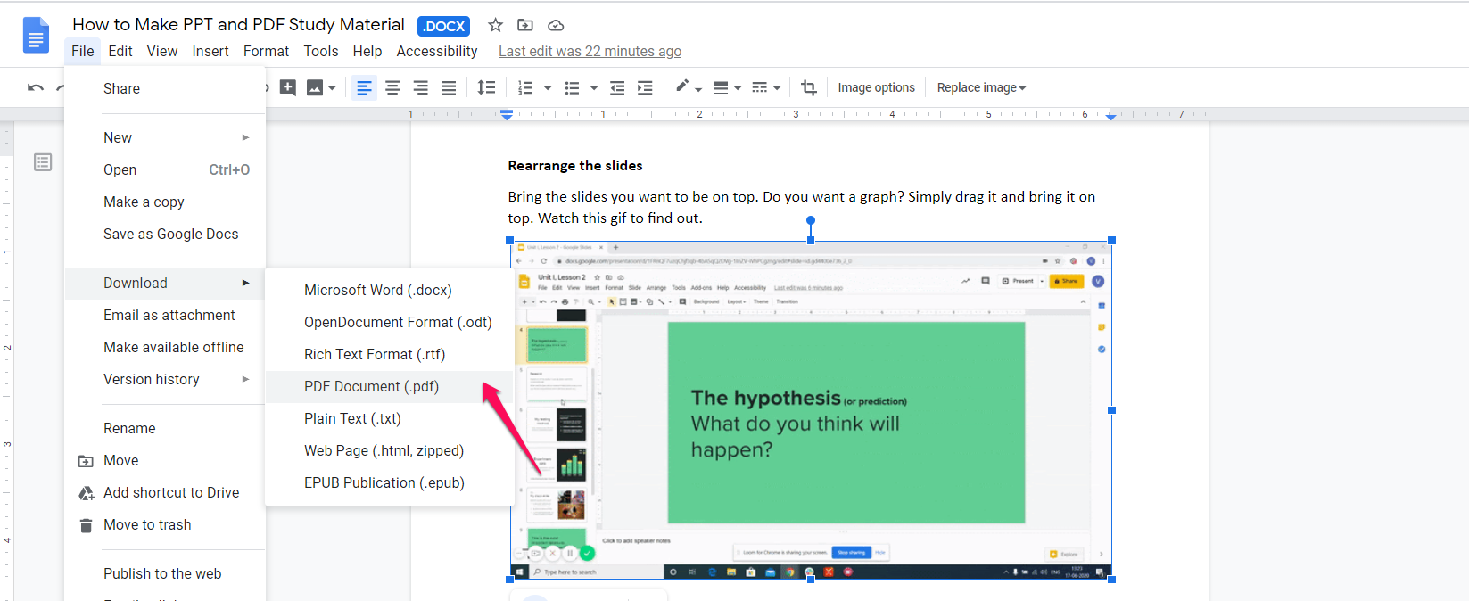 Make online course content using the MS Word