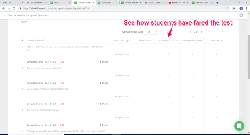 Question Pool – One stop spot to add, reuse and monitor your questions