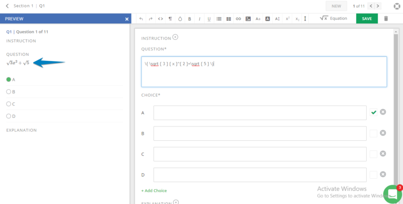 Make a Quiz with Math Equations on Learnyst