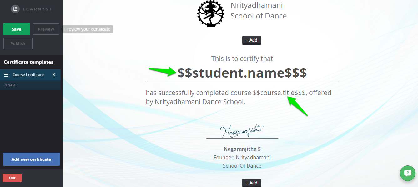 Online Course Certificate Design