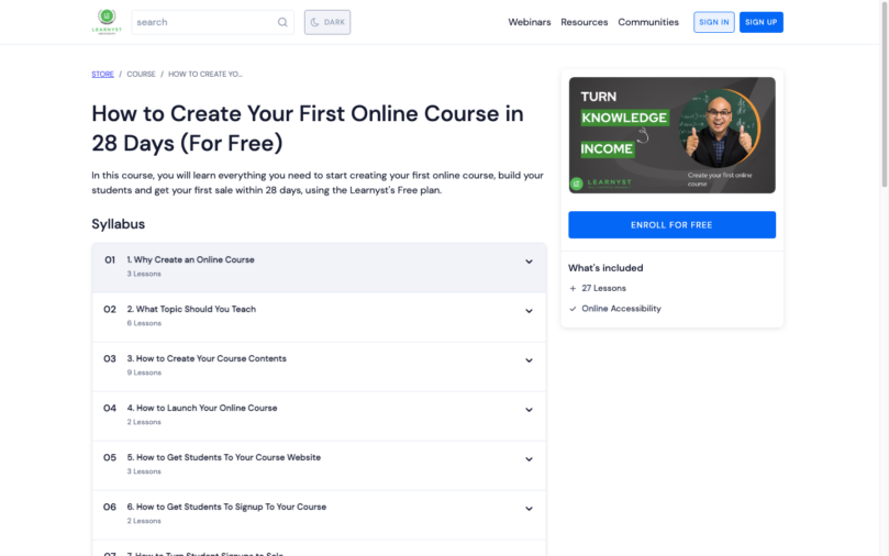 How to Create Your First Online Course in 28 Days (For Free)
