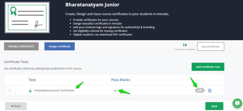 Online Course Certificate Design
